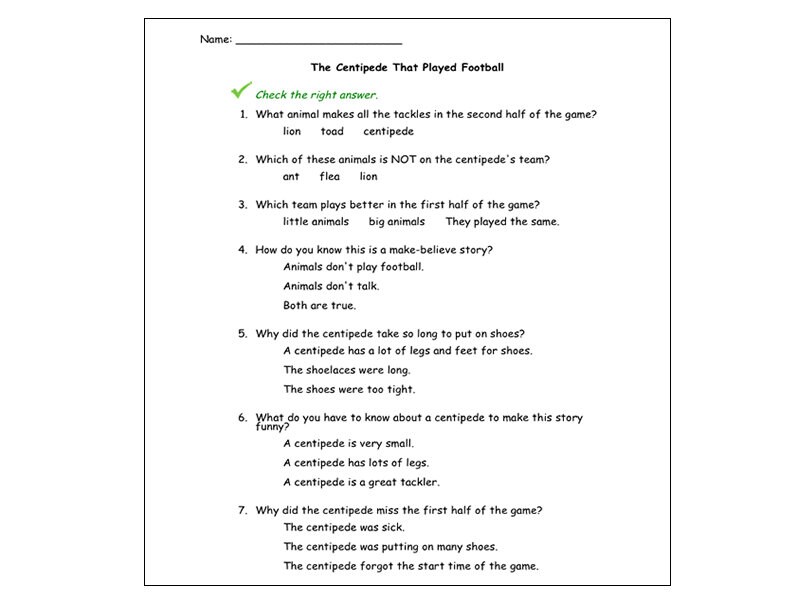 4th Grade Reading Comprehension Funny Stories - Etsy