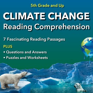 Climate Change Reading Comprehension for 5th Grade and Up - Etsy