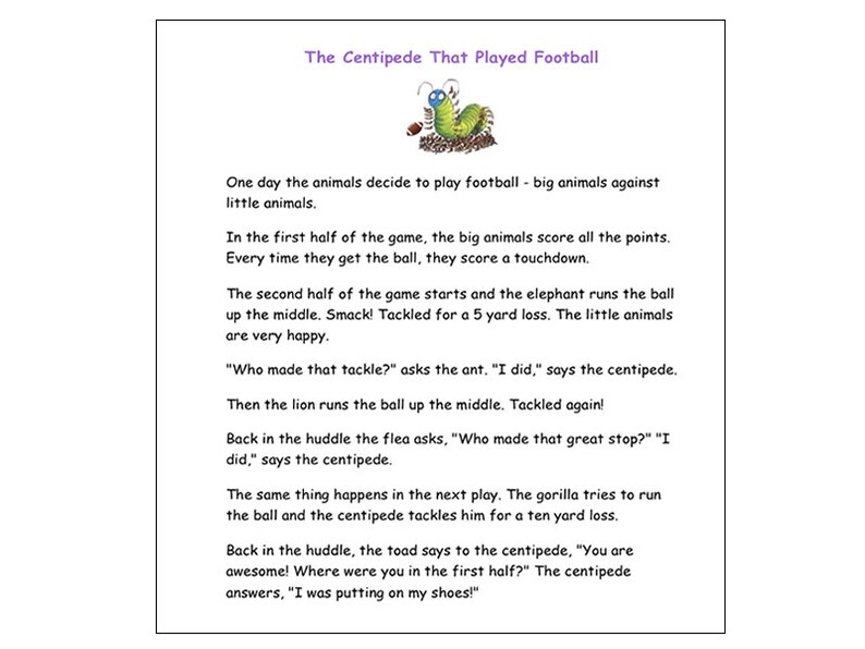 4th Grade Reading Comprehension Funny Stories - Etsy