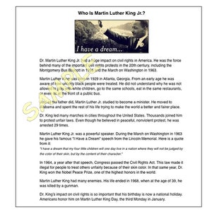 Black History Reading Comprehension Worksheets - Etsy