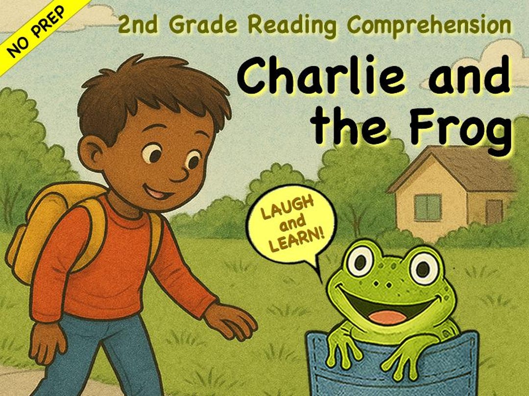 Charlie and the Frog - Funny Reading Story for Kids (grade 2 Printable ...