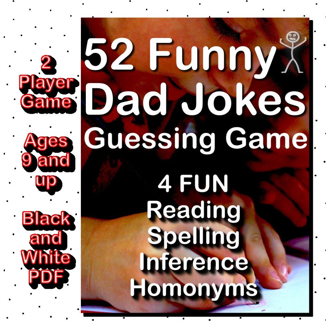52 Funny Dad Jokes Guessing Game, Printable PDF for Reading, Spelling ...