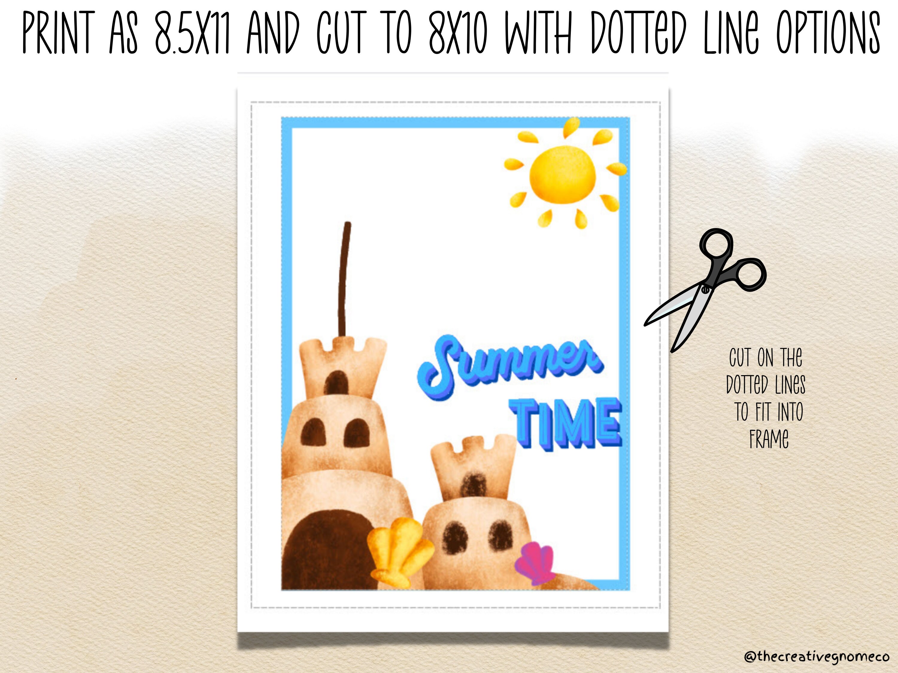 Summer Handprint Art, Beach Handprint Art, Sand Castle Hand Print ...