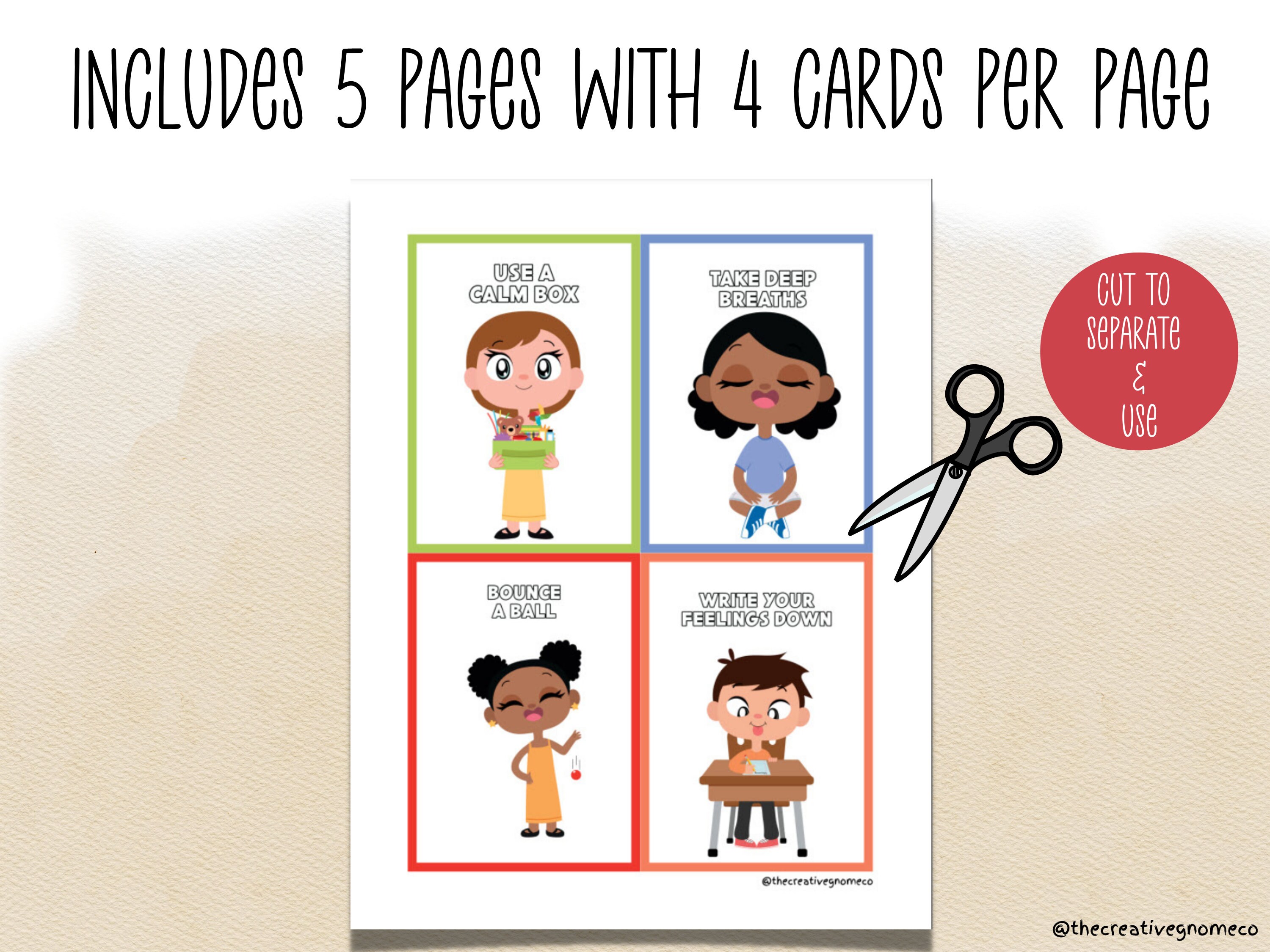 Calming Corner Cards, Calm Down Corner Printables, Calm Down Kit ...