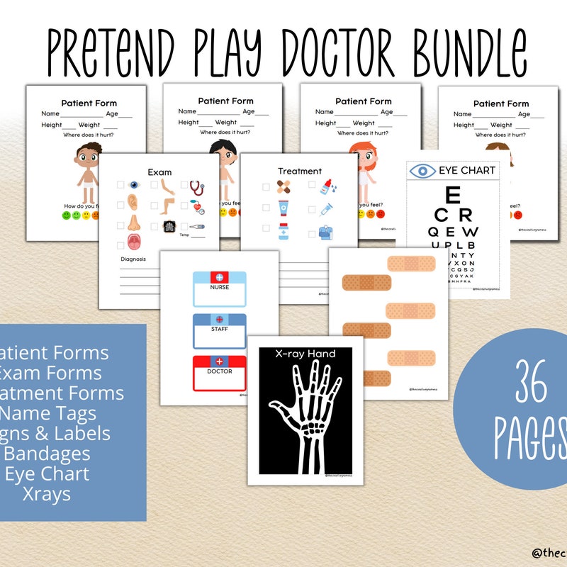 Doctor Pretend Play - Etsy