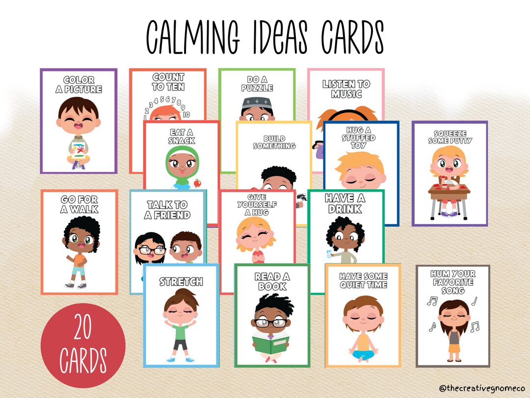 Calming Corner Cards, Calm Down Corner Printables, Calm Down Kit ...