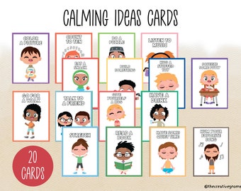 Finger Tracing Calm Down Cards Mindfulness Calm (Instant Download) - Etsy