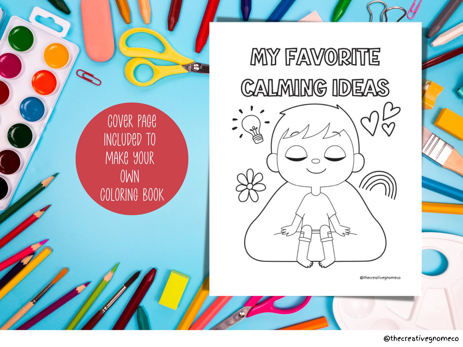 Calming Corner Coloring Pages, Calm Down Corner Printables, Calm Down ...
