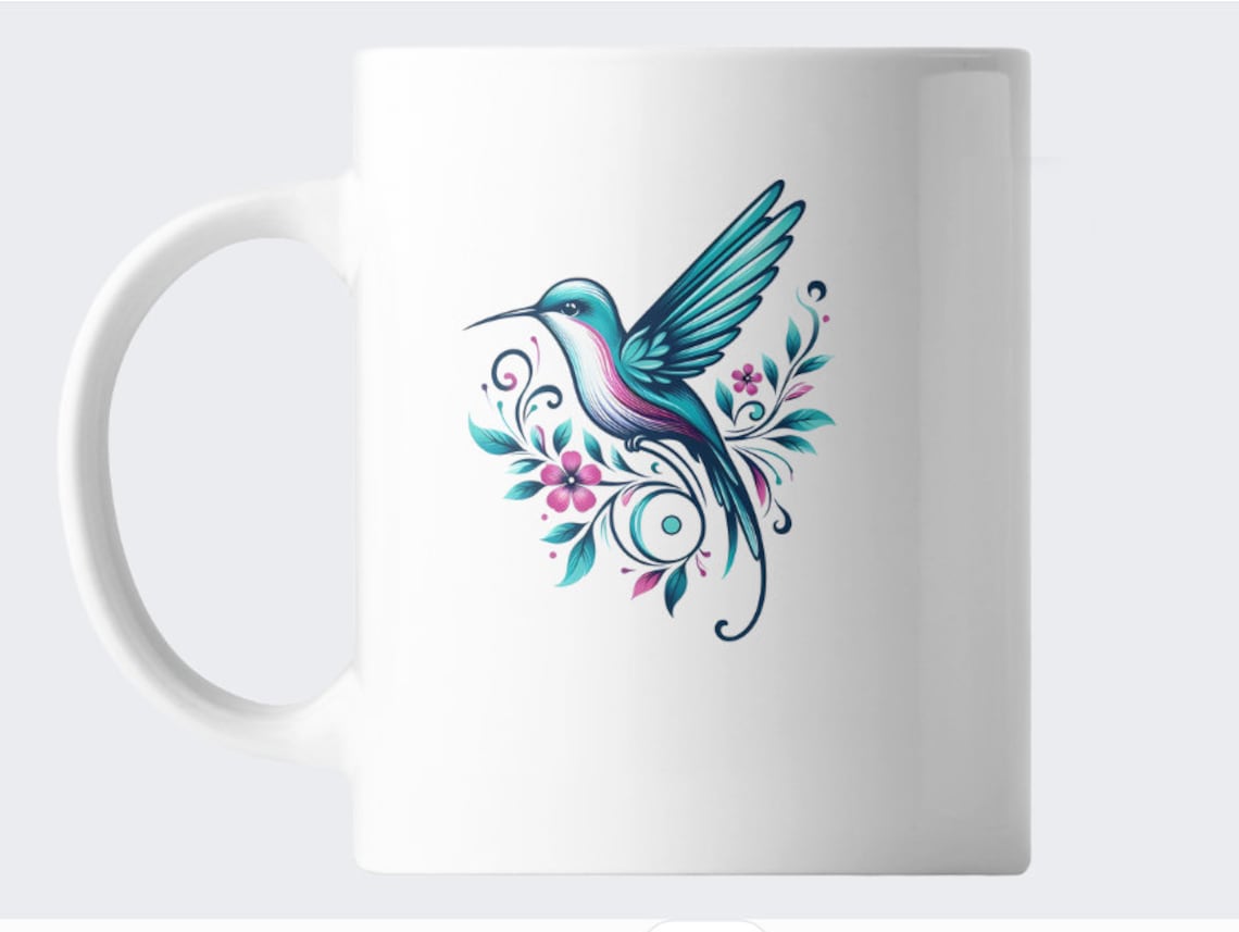 Digital Hummingbird Illustration Design Vector, Clipart, Png/jpg/ Ai ...