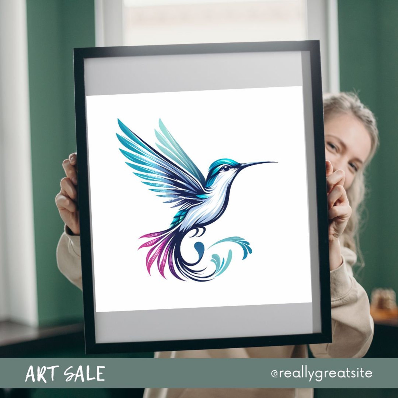 Digital Downloadable Print of High Resolution Hummingbird Art at Least ...