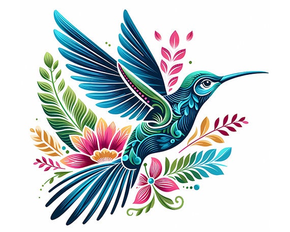 Digital Downloadable Print of Hummingbird High Resolution PNG With ...