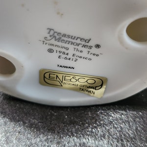 Enesco Figurine "trimming the Tree" - Etsy
