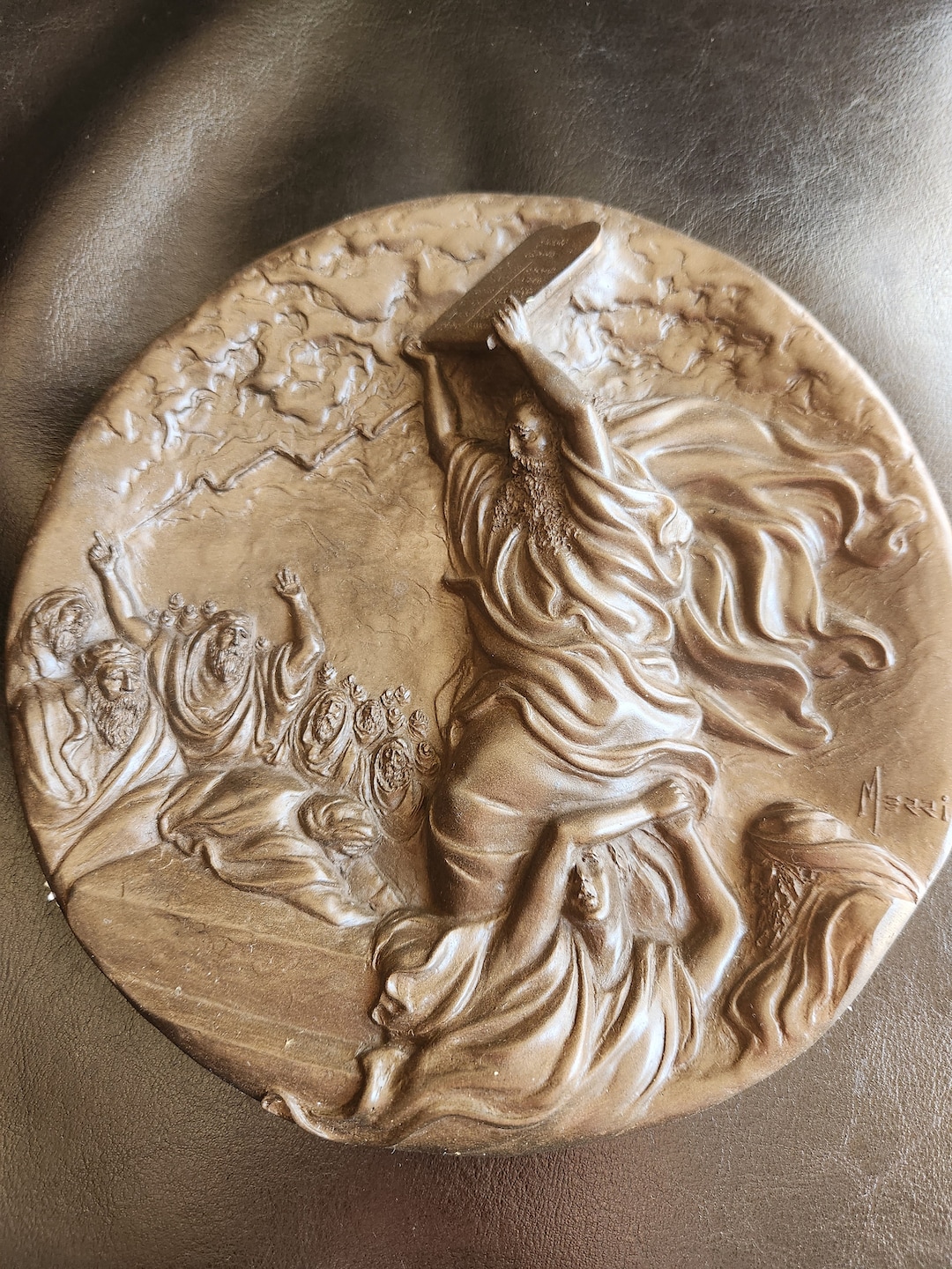 Merri Roderick Collectors Plate - "moses and the Ten Commandments" - Etsy