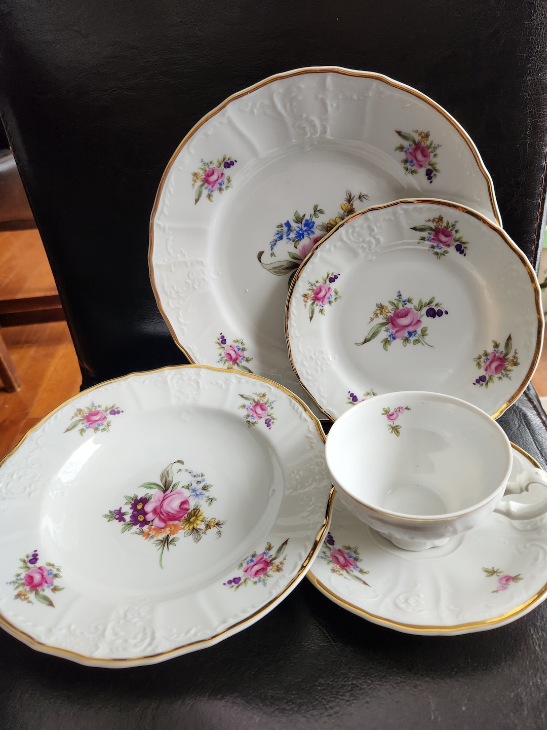 Bernadotte Czechoslovakia China Set sonata Design - Etsy