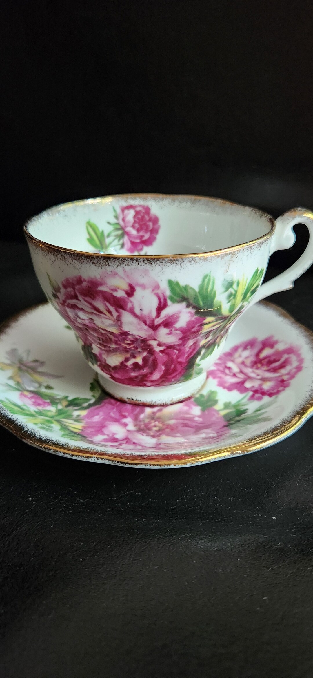 Royal Standard Teacup and Saucer - "amethyst" - Etsy