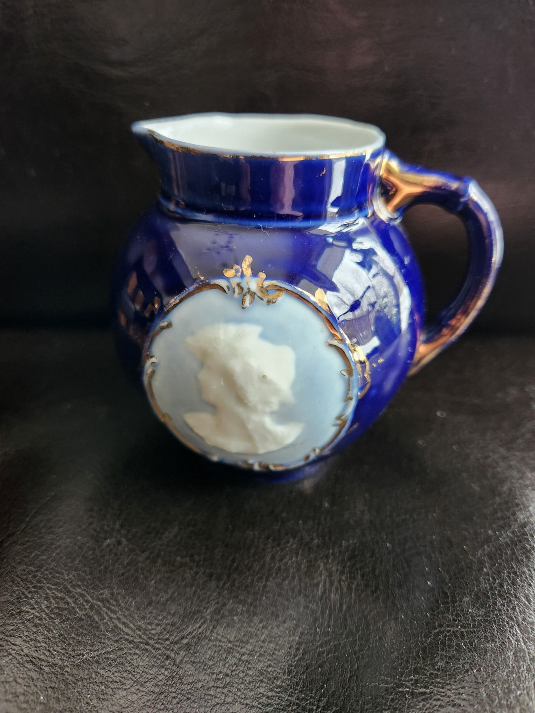 Rare Royal Blue Germany China Small Jug - Etsy