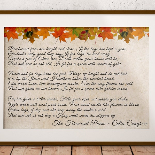 The Cozy Home Poem - Etsy UK