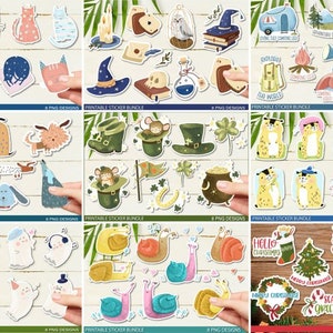 Mega Printable Sticker Bundle, Printable PNG Stickers, Mega Png ...