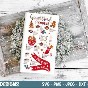 Christmas Recipes Svg, Christmas Bundle, christmas Baking Svg ...