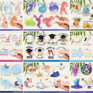 Mega Printable Sticker Bundle, Printable PNG Stickers, Mega Png ...