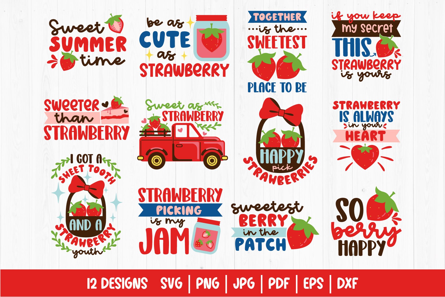 Strawberry SVG Bundle, Strawberry Festival Svg, Strawberry Season Svg ...