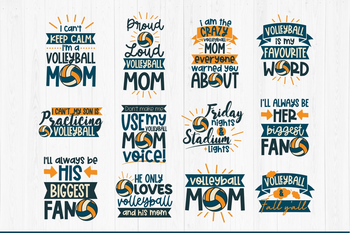 Volleyball SVG Bundle, Volleyball Shirt Svg, Volleyball Saying Svg ...