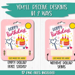 Printable Birthday Card, Money Card, Happy Birthday Design, Gift Card ...