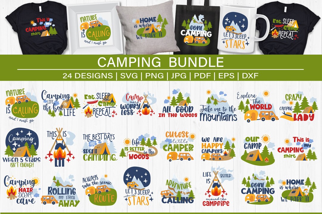Camping SVG Bundle, Camping Life SVG, Camping King Svg, Happy Camper ...