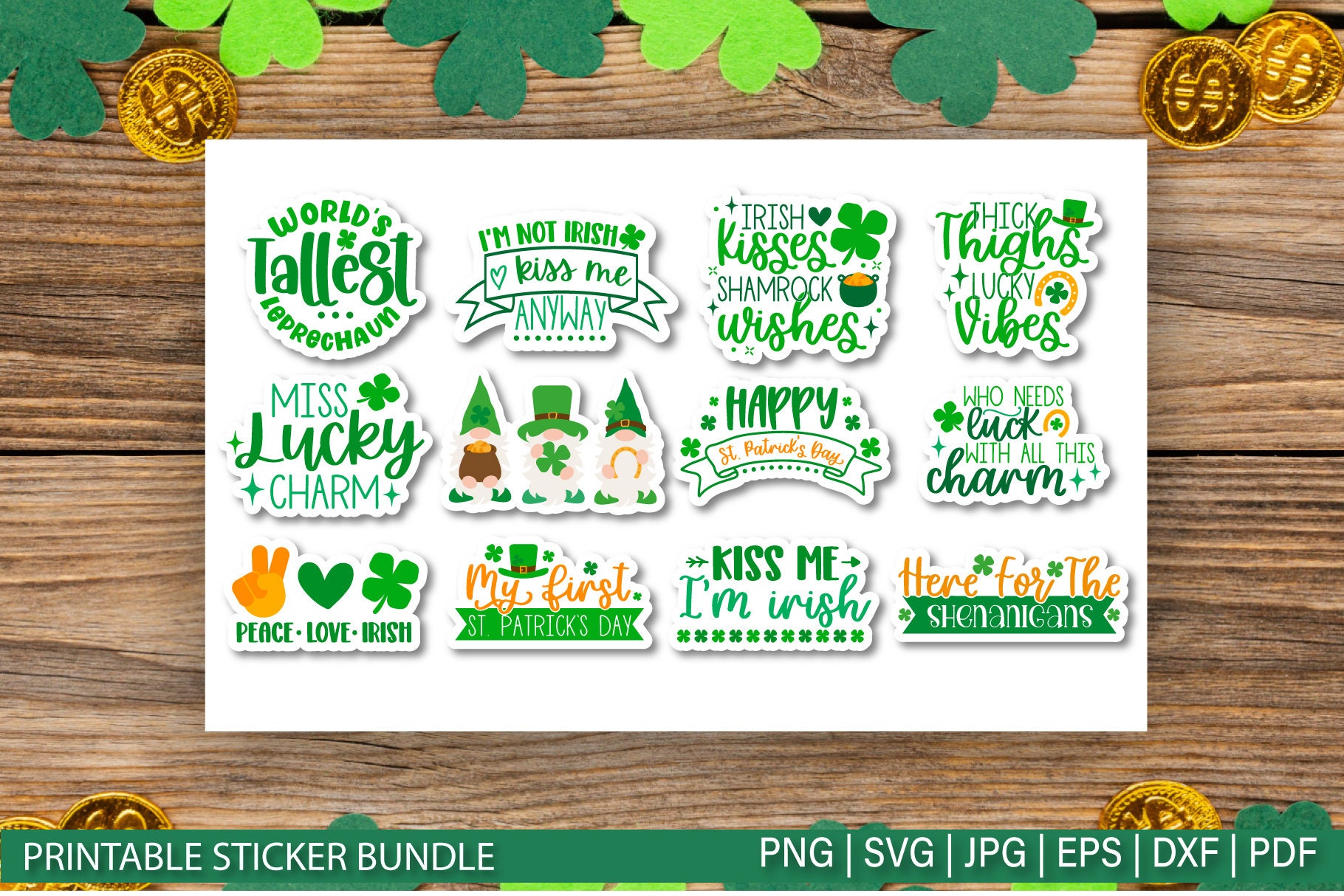 St Patrick's Digital Stickers, Digital Planner Stickers, Goodnotes ...