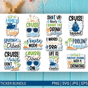 Cruise Stickers, Cruise Svg, Cruise Svg Stickers, Printable Cruise ...