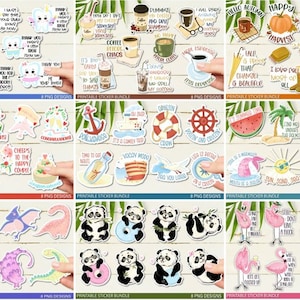 Mega Printable Sticker Bundle, Printable PNG Stickers, Mega Png ...