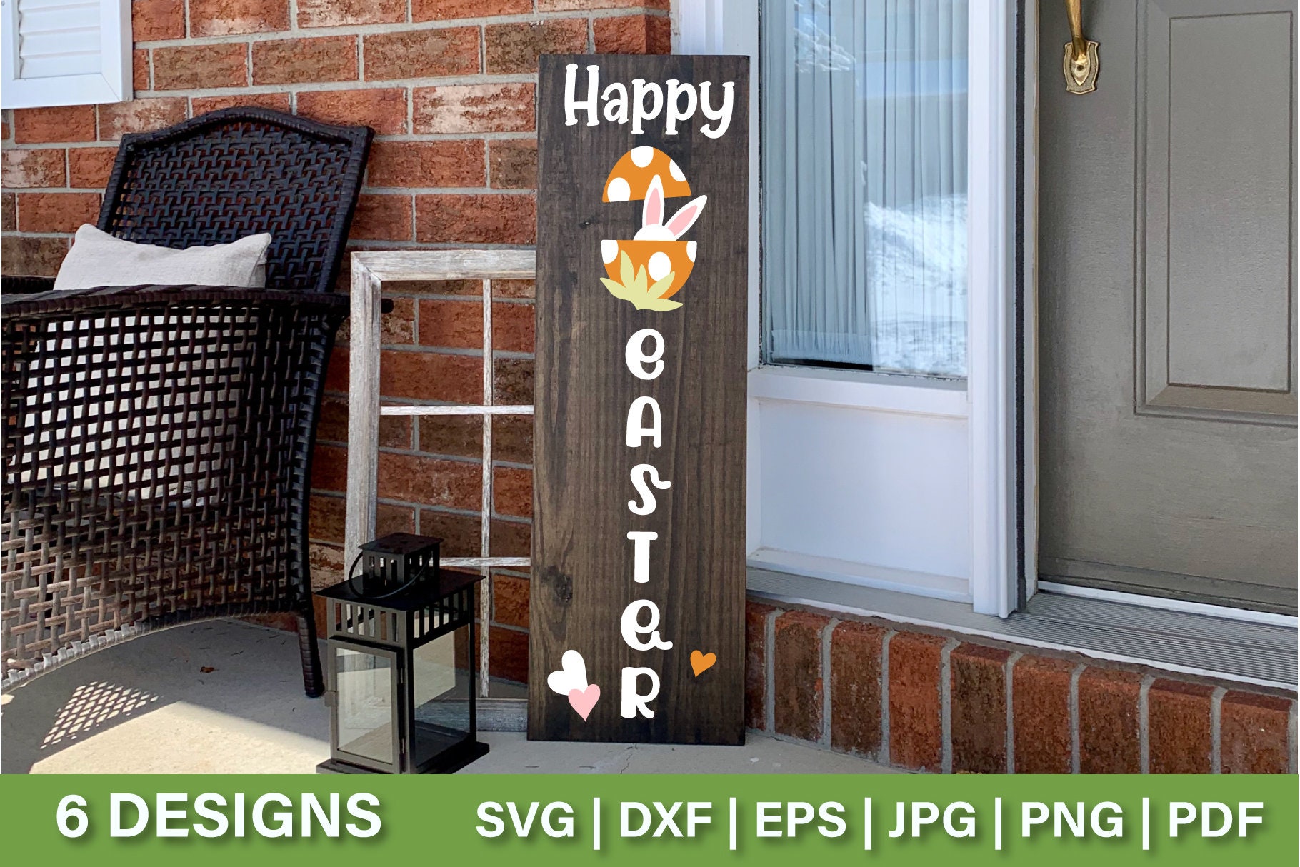 Easter Porch Sign Svg Bundle, Easter Porch Svg, Happy Easter Svg ...