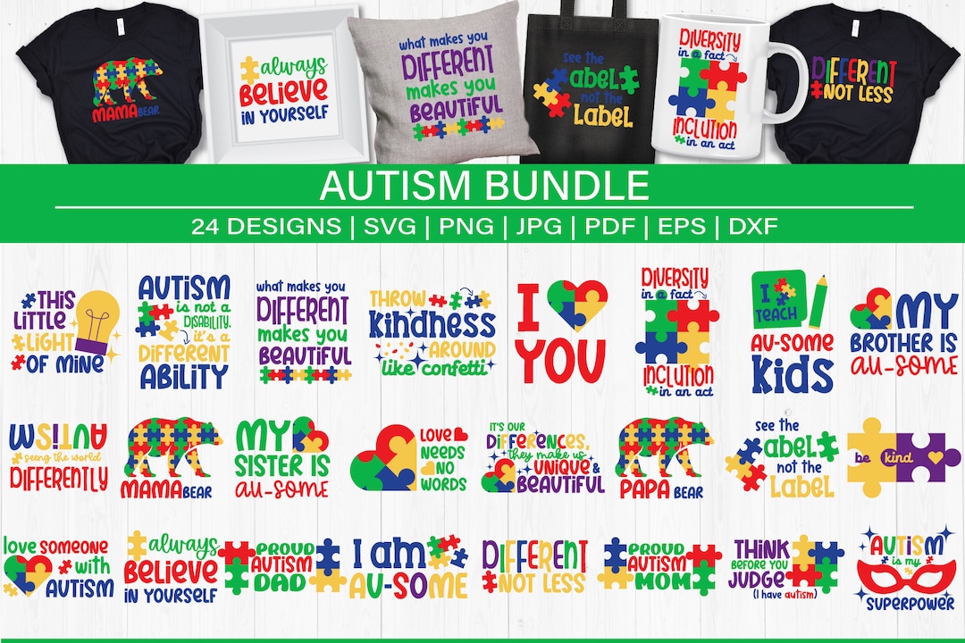 Autism Svg Bundle, Autism SVG, Autism Awareness Svg, Autism Puzzle Svg ...