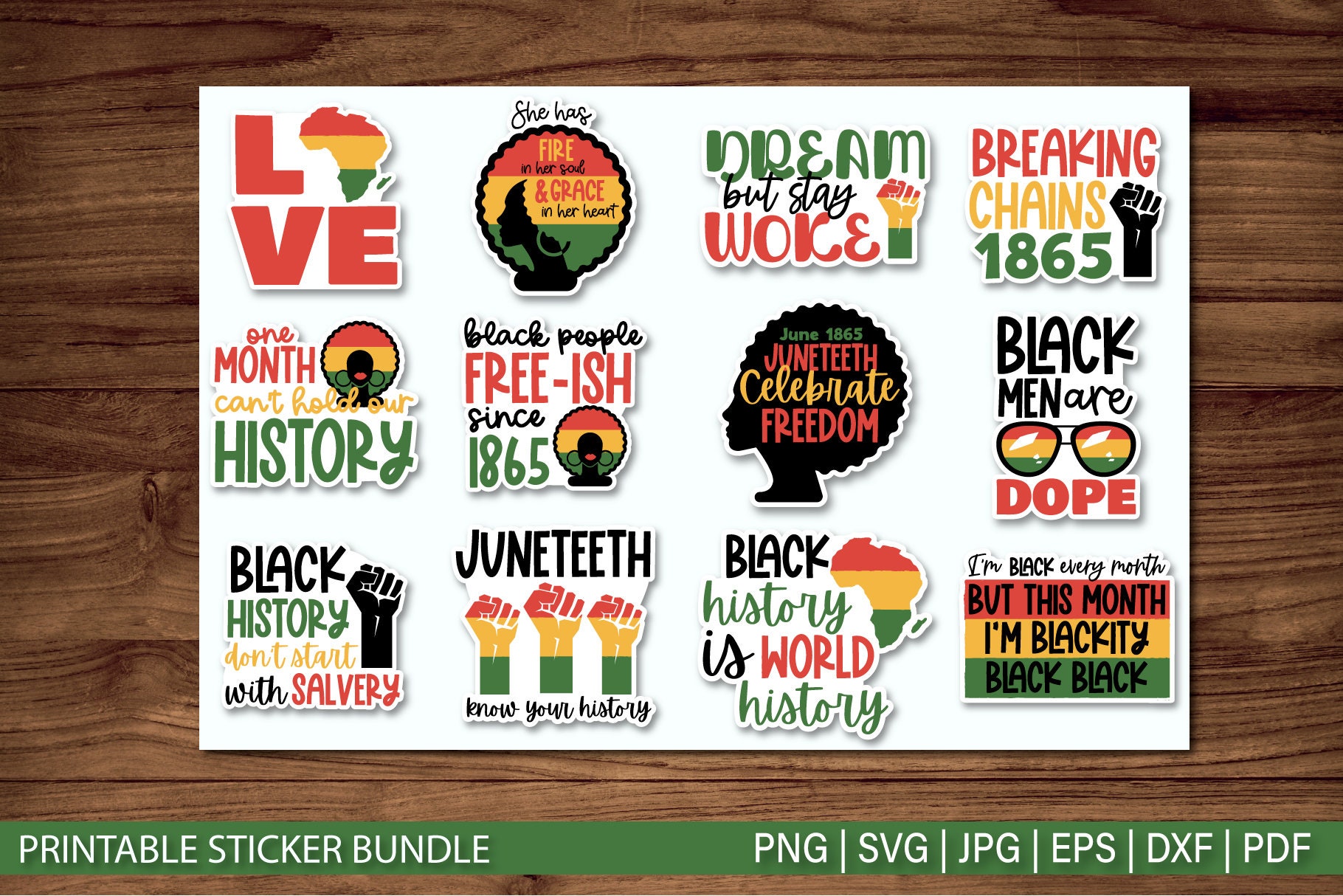 Juneteenth Digital Stickers, Black Girl Digital Stickers, Stickers for ...