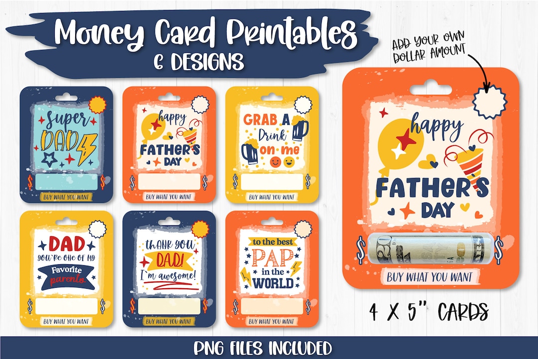 Printable Father's Day Card, Money Card, Funny Dad Card, Money Holder ...