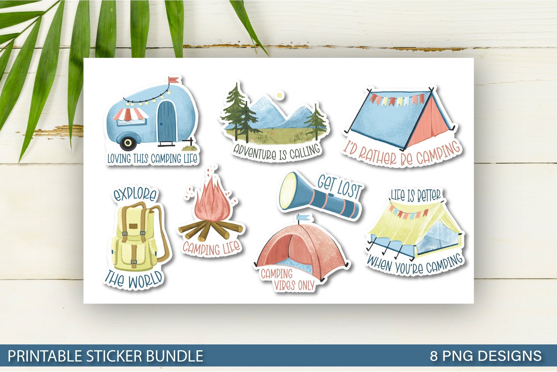 Camping PNG Sticker Pack, Adventure Png,camping Quotes, Camping Life ...