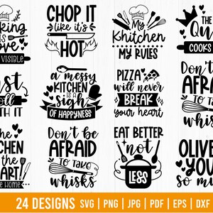 Funny Kitchen SVG Bundle, Kitchen Saying, Kitchen Quote, Apron Svg ...
