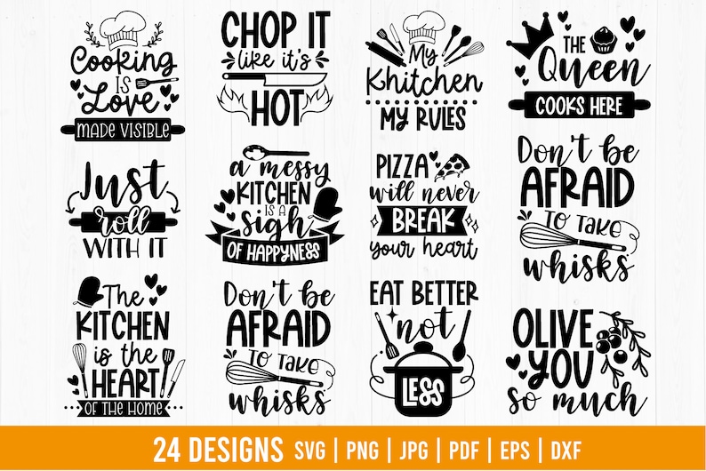 Funny Kitchen SVG Bundle, Kitchen Saying, Kitchen Quote, Apron Svg ...
