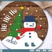 Winter Round Signs SVG, Winter Door Hanger SVG, Christmas Welcome Sign ...