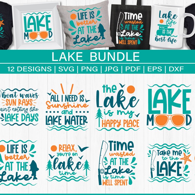 Lake Svg - Etsy