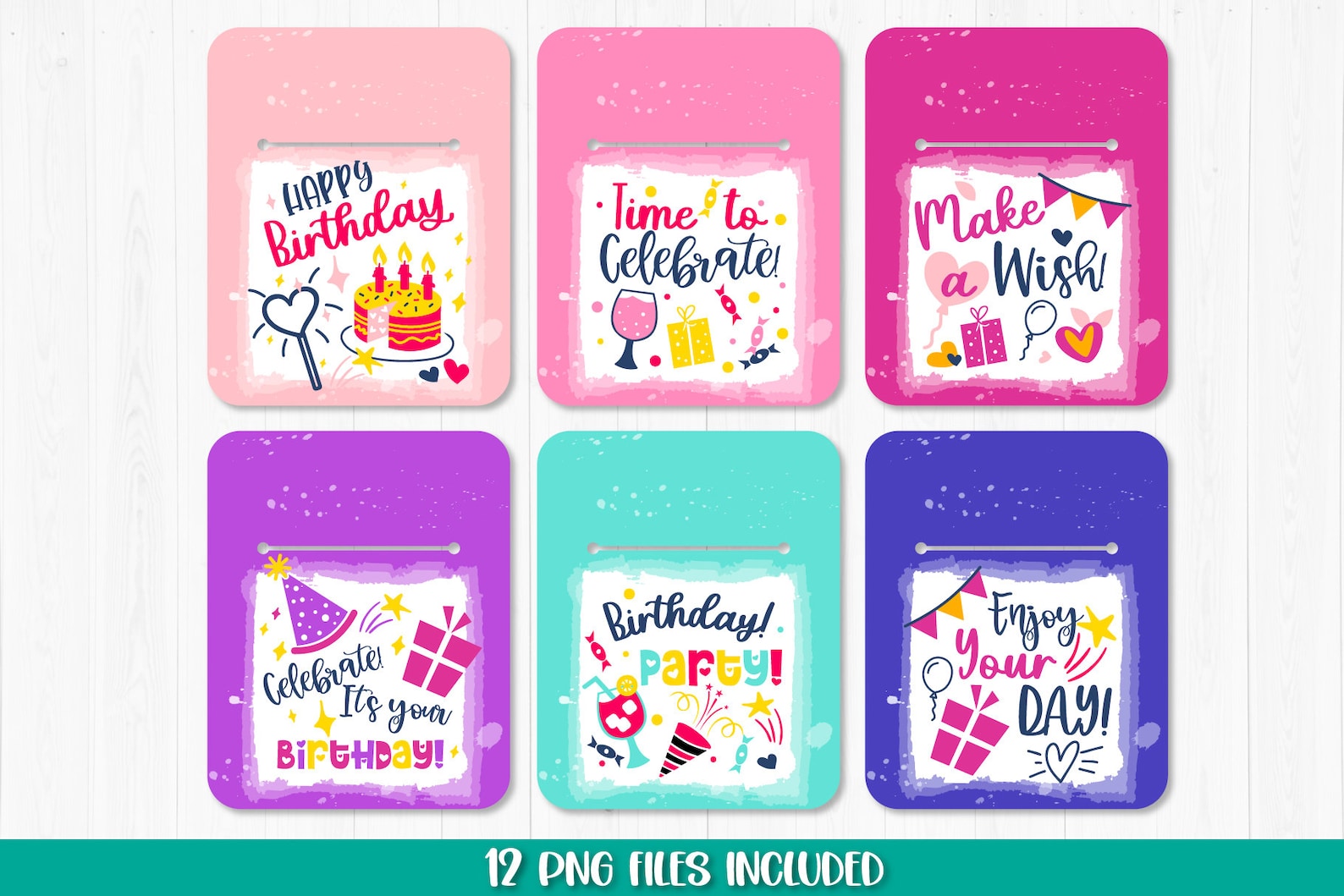 Happy Birthday Printable Gift Hard Holder, Printable Money Card ...