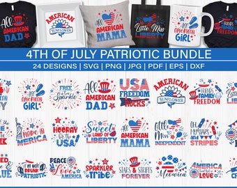 150 Retro 4th of July Clipart and SVG Cut Files Groovy 4th of - Etsy