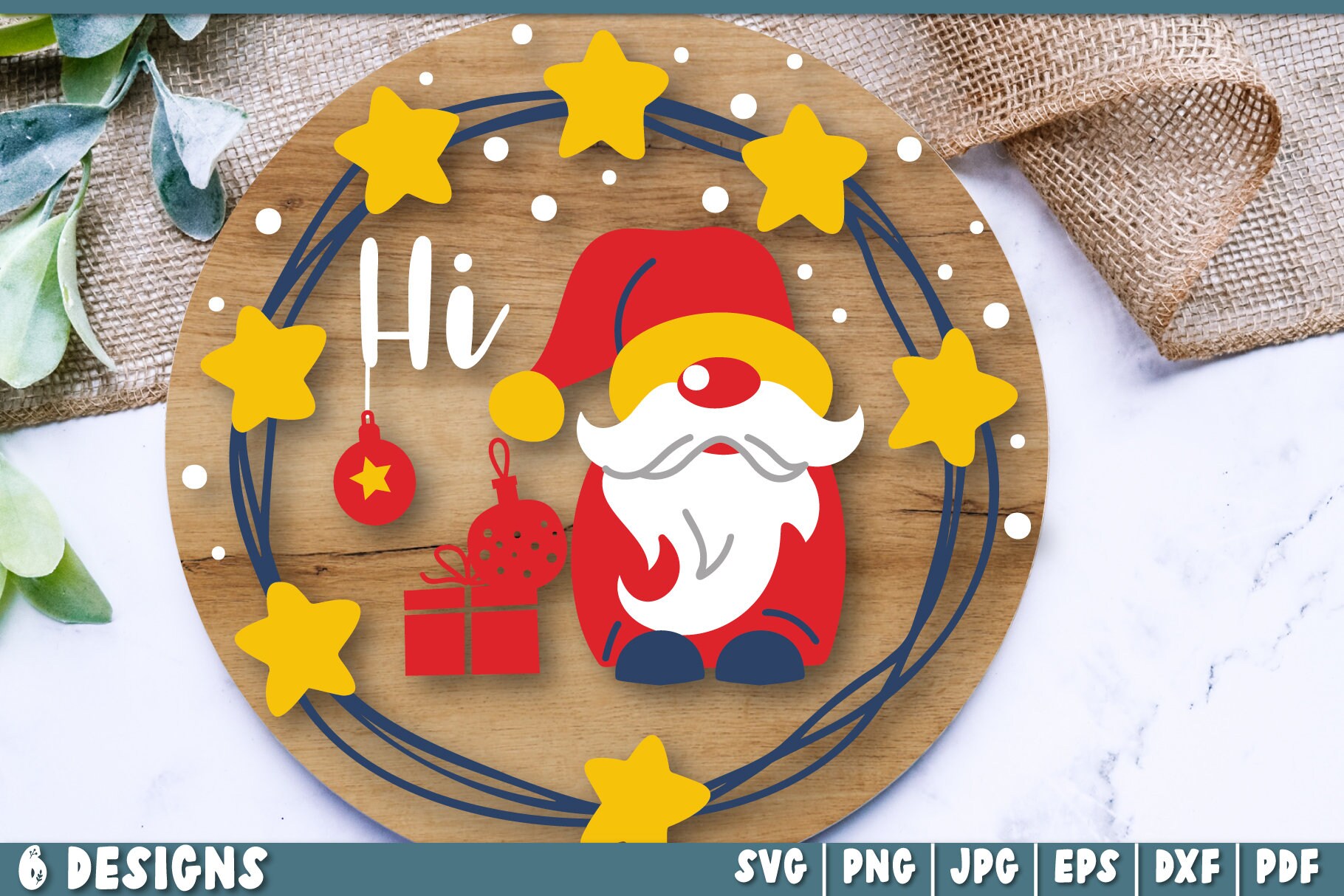 Winter Round Signs SVG, Winter Door Hanger SVG, Christmas Welcome Sign ...
