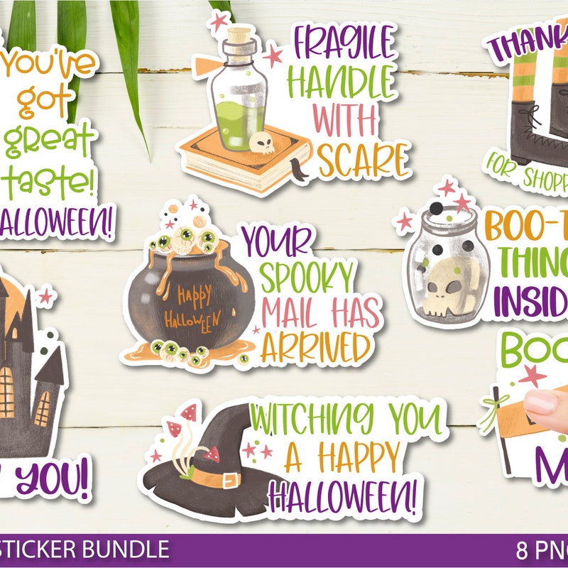 Halloween Stickers - Etsy