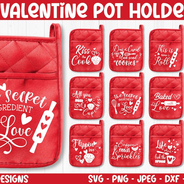 Valentine Potholder - Etsy