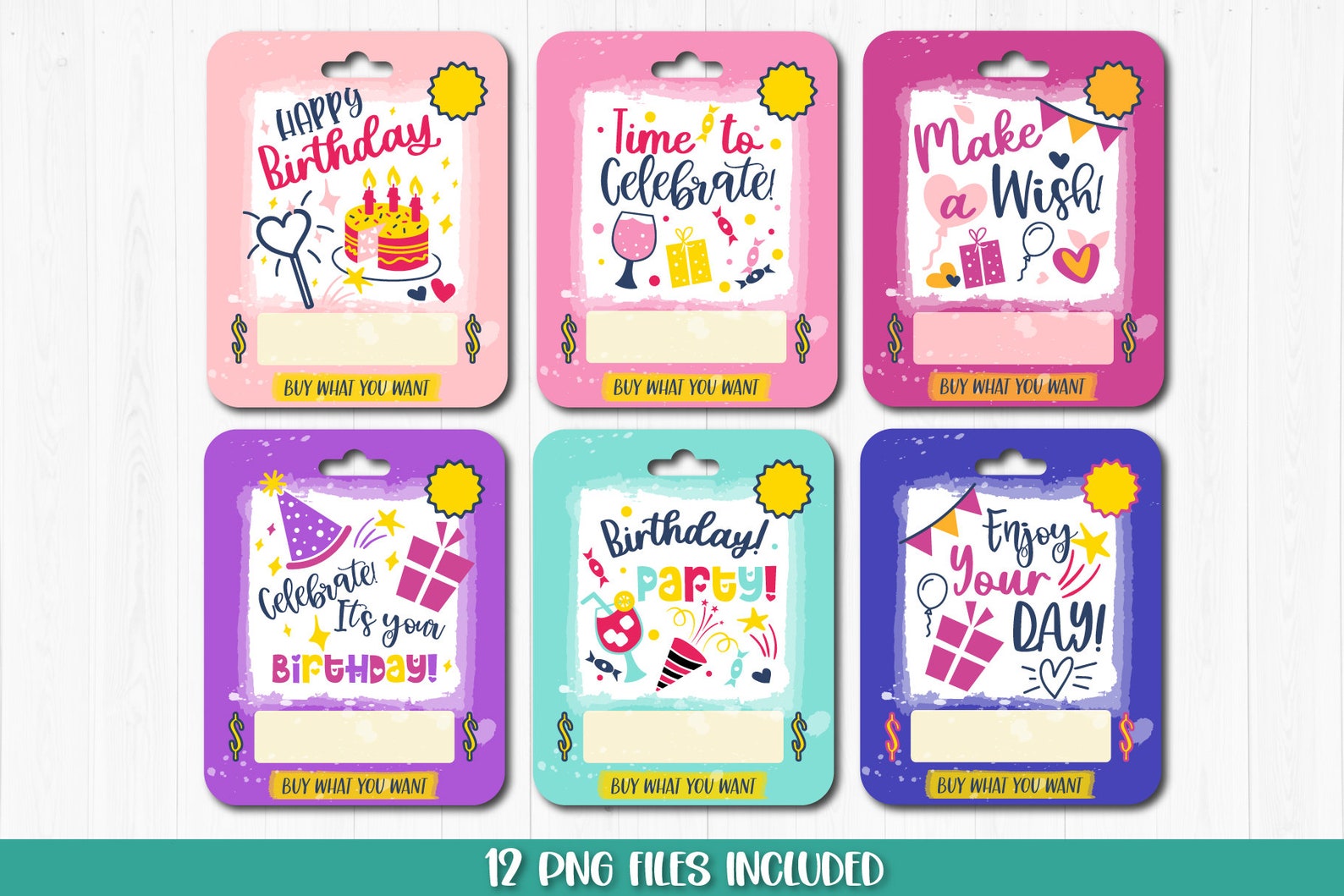 Printable Birthday Card Money Card Happy Birthday Design - Etsy