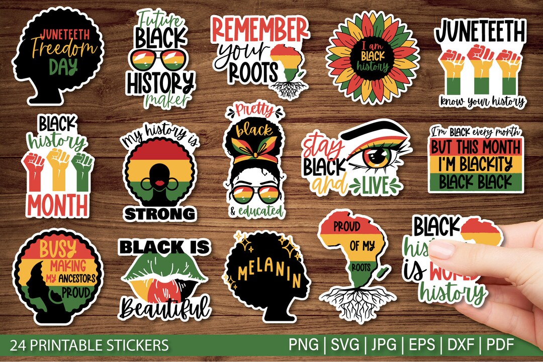 Juneteenth Digital Stickers, Black Girl Digital Stickers, Stickers for ...