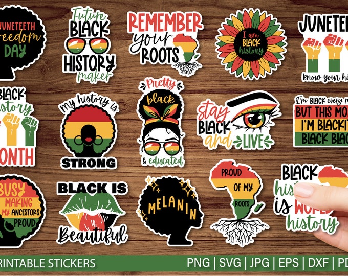 Juneteenth, an Important Day in History, 50 High Quality Decal Craft ...
