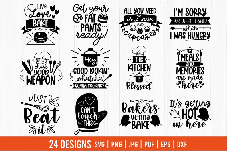 Funny Kitchen SVG Bundle, Kitchen Saying, Kitchen Quote, Apron Svg ...