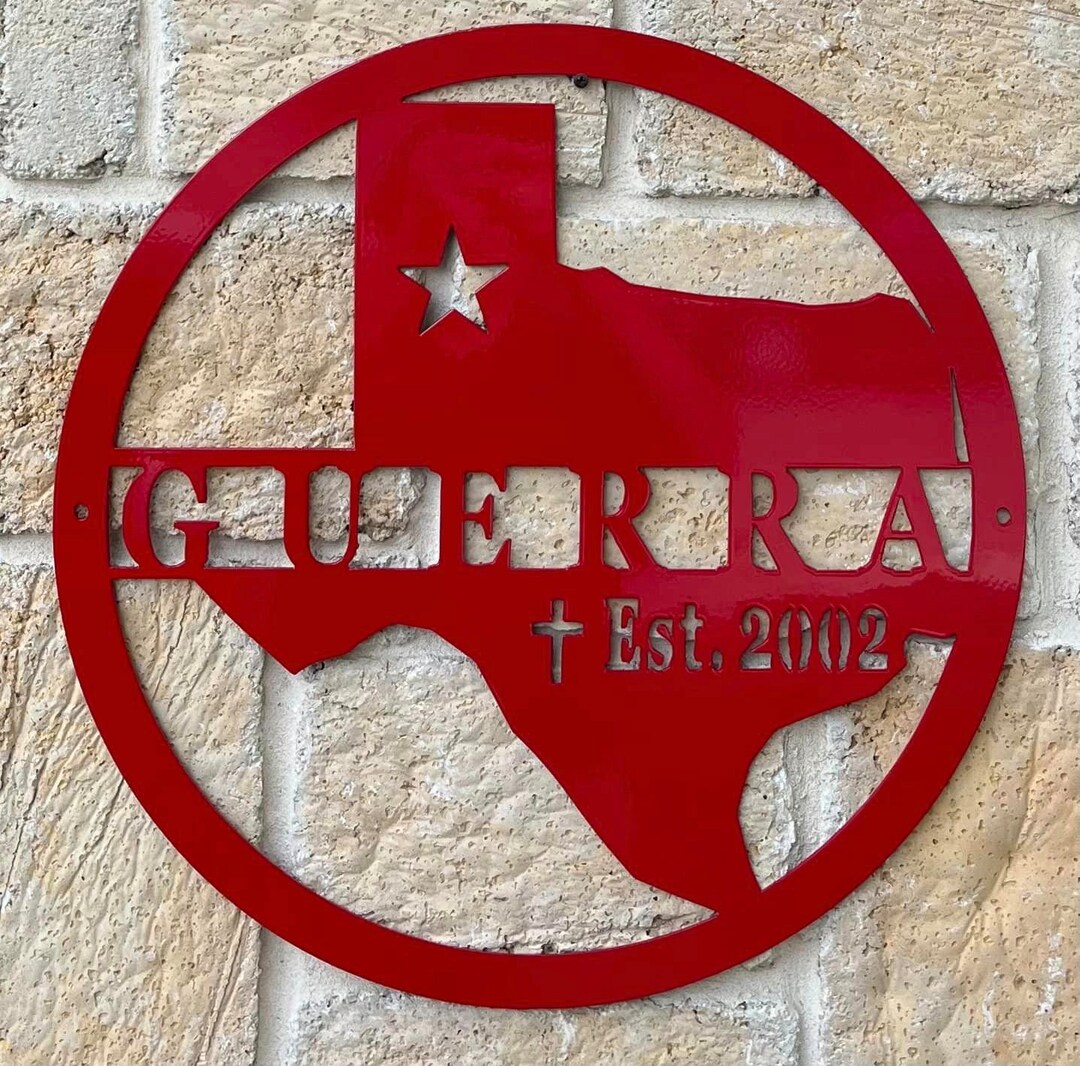 Texas Sign, Texas Family Sign, Custom Texas Sign, Texas Metal Wall Art ...